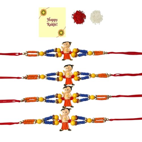DMS RETAIL Cartoon Rakhi for Kids Chota Bheem Rakshabandhan Rakhi Comb ...