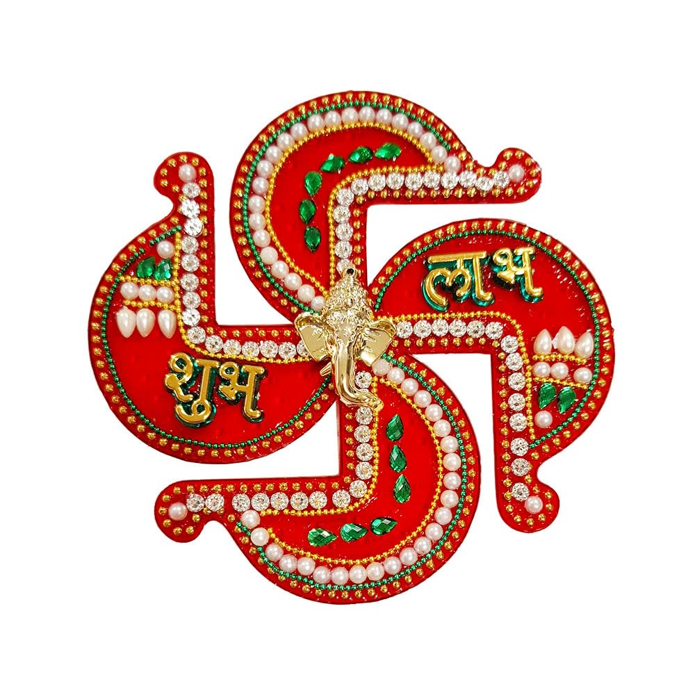 DMS RETAILPVC Swastik Sticker for Door Entrance Diwali Decoration Item ...