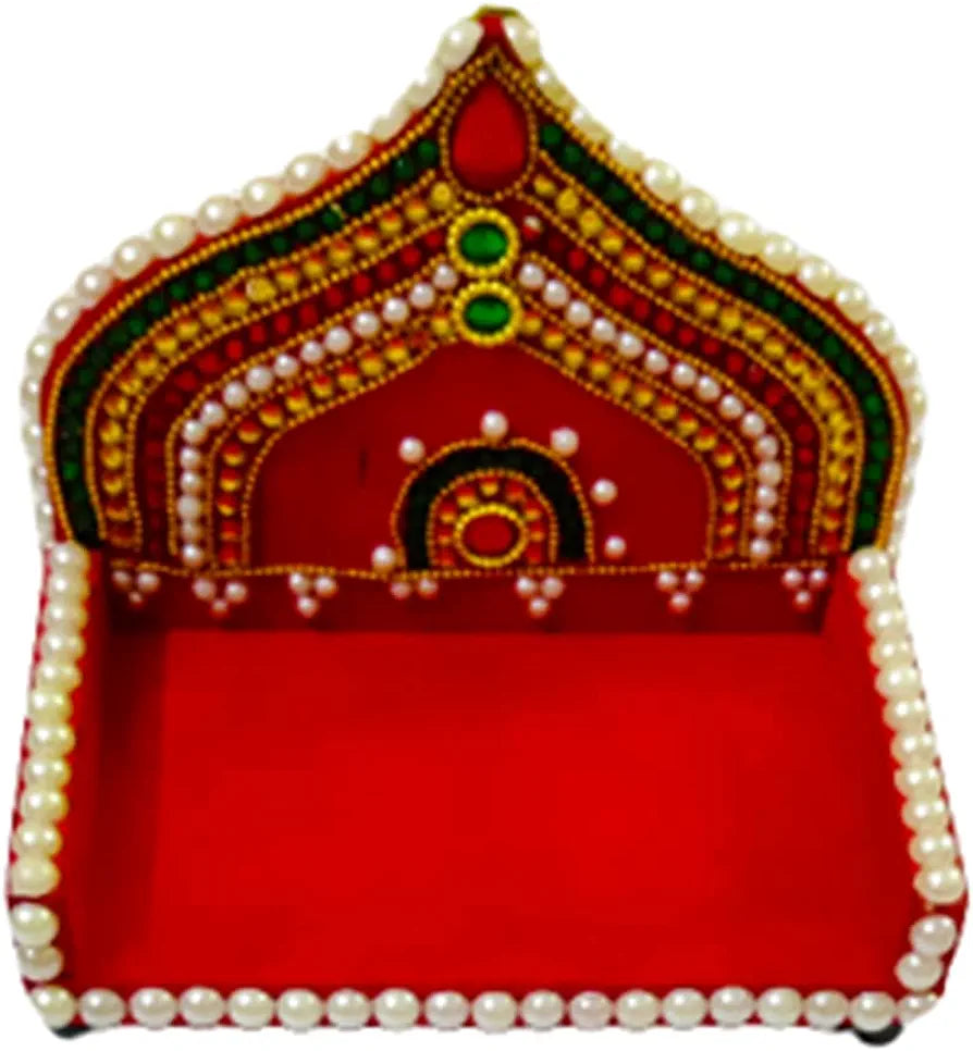 Handcrafted Wooden Decorative Sihasan for Mandir Sinhasan for Laddu Go ...