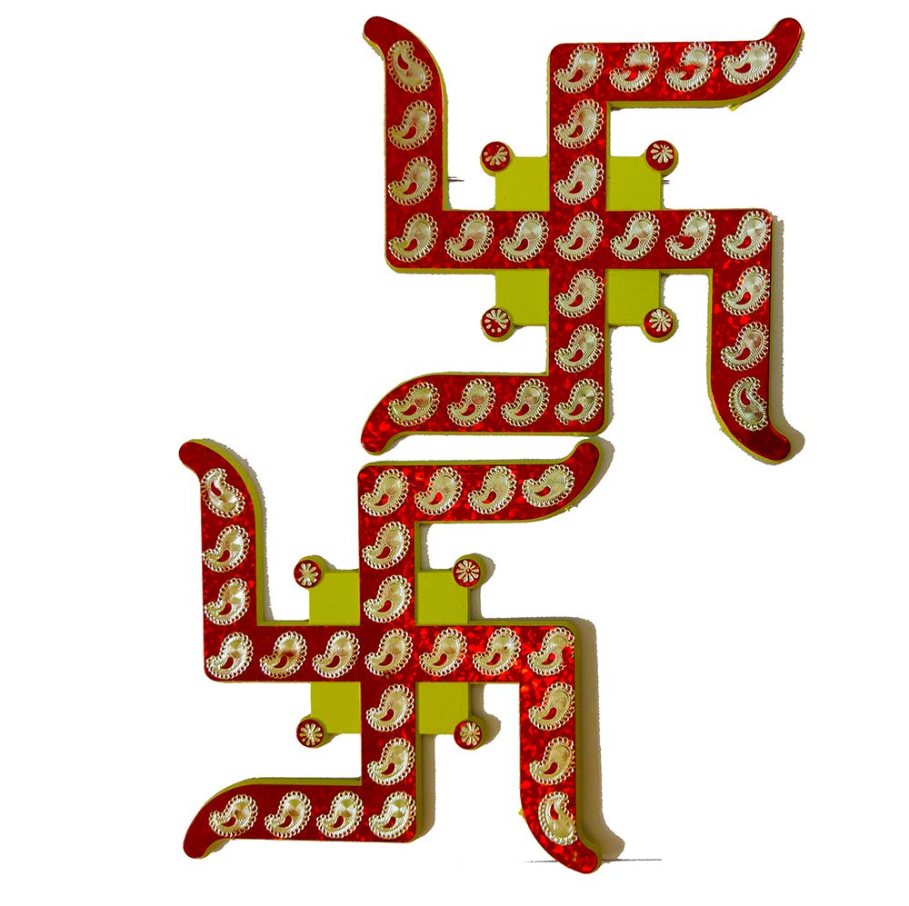 DMS Retail Acrylic Swastik Sticker for Home Entrance Decoration Floor ...