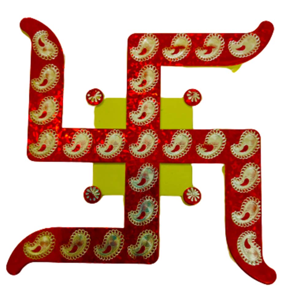 DMS Retail Acrylic Swastik Sticker for Home Entrance Decoration Floor ...